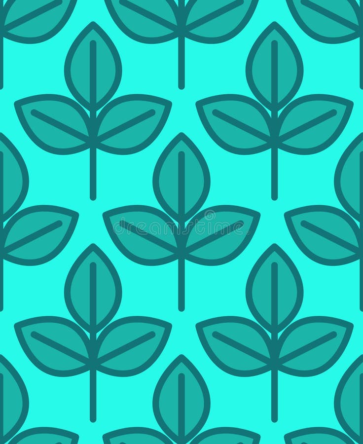 Young Sapling Seamless Pattern. Sprout Plant Background Stock Vector ...