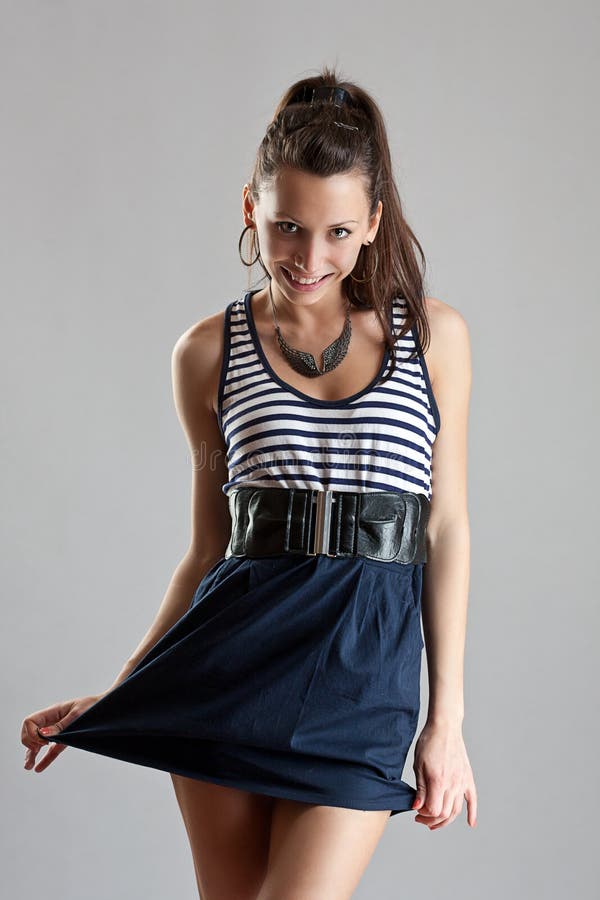 Fashionable Girl with a Gun Stock Image - Image of human, adult: 23557089