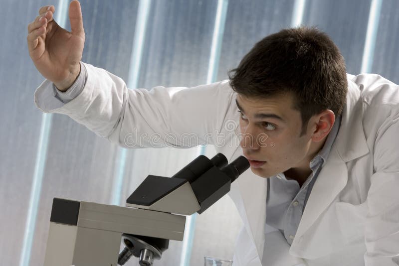 Young Scientist Consulting His Colleagues Stock Photo - Image of ...