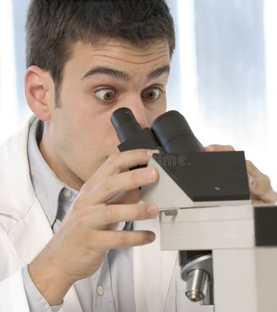 Young Scientist Discovering Something Stock Photo - Image of glass ...