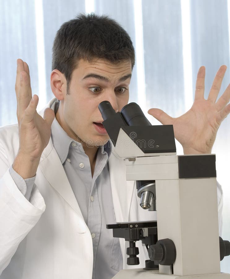 Young Scientist Discovering Something Stock Photo - Image of analysis ...