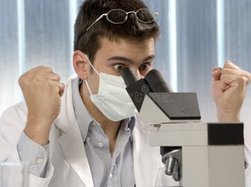 Young Scientist Discovering Something Stock Image - Image of biology ...