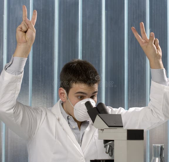 Young Scientist Discovering Something Stock Photo - Image of doctor ...
