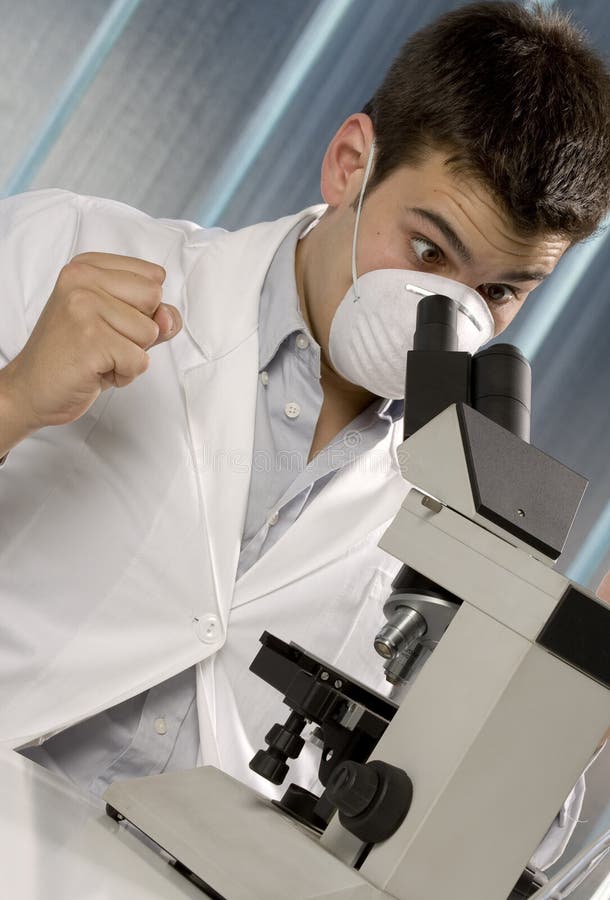 Young Scientist Discovering Something Stock Photo - Image of ...