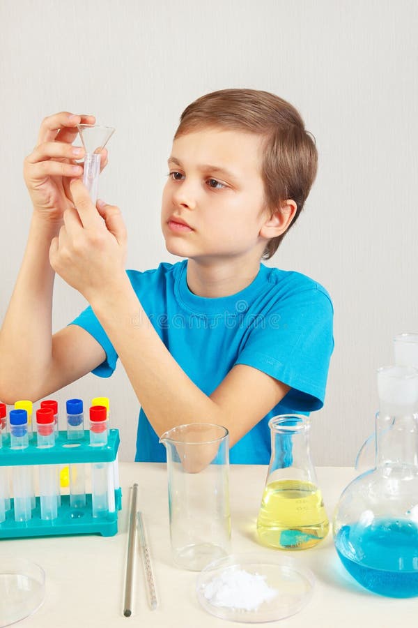 Scientist Doing Experiment with Microscope Stock Photo - Image of ...