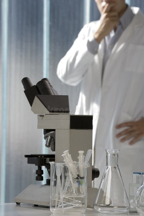 Young Scientist Thinking In His Lab Picture. Image: 6437175