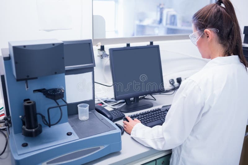 Senior Doctor/scientist Using His Tablet Computer at Work Stock Photo ...