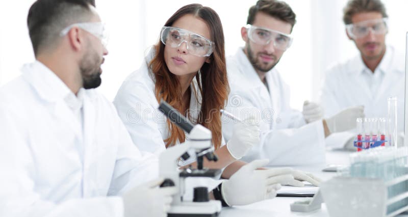 Results of Experiments a Recording of Test in Laboratory. Stock Image ...