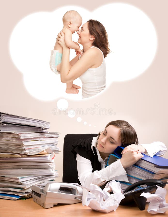Young Secretary with a Lot of Folders Stock Photo - Image of cheerful ...