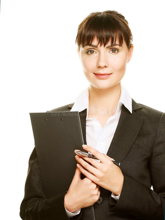 Young Secretary Taking Notes Stock Photo - Image of attractive, girl ...