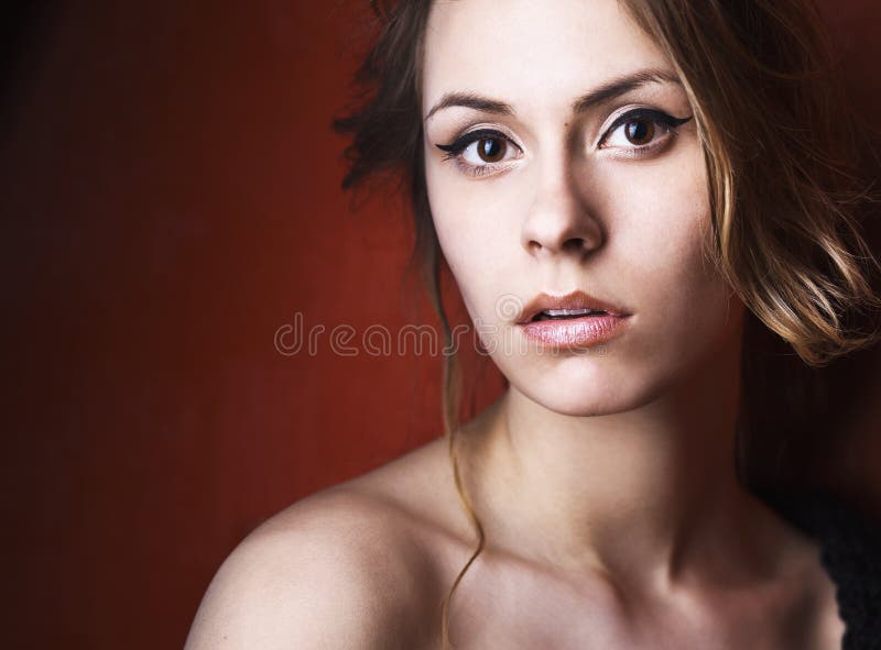 Young sensual woman stock image. Image of bare, seductive - 24742115