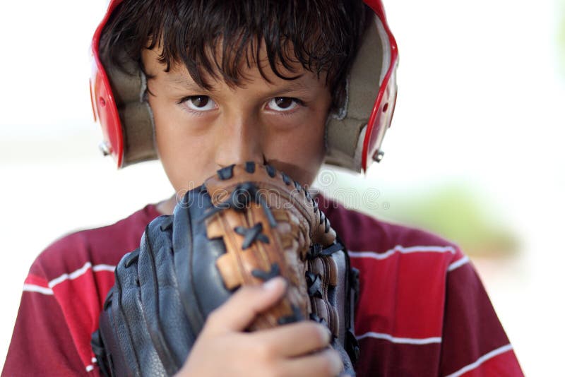 Young serious baseball boy stock photo. Image of child - 31417640