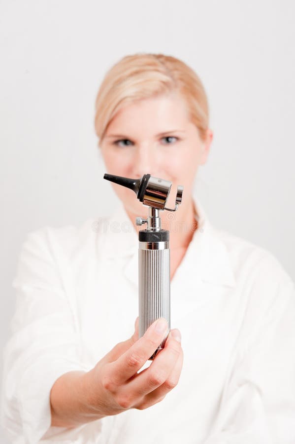 Endoscopy at the Hospital. Doctor Holding Endoscope before Gastroscopy ...