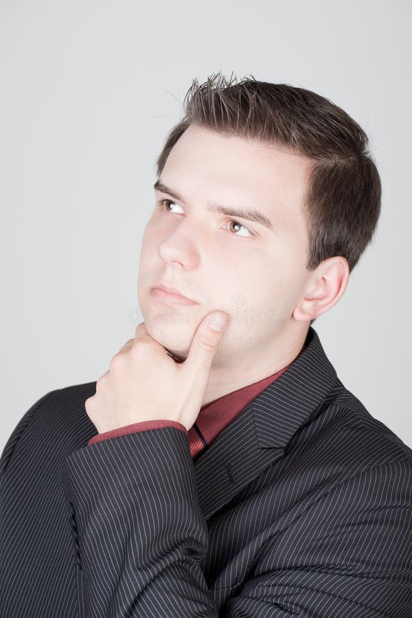 Young serious man stock image. Image of cool, serious - 18319627