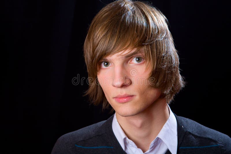 Young serious man stock photo. Image of student, adolescence - 7690946