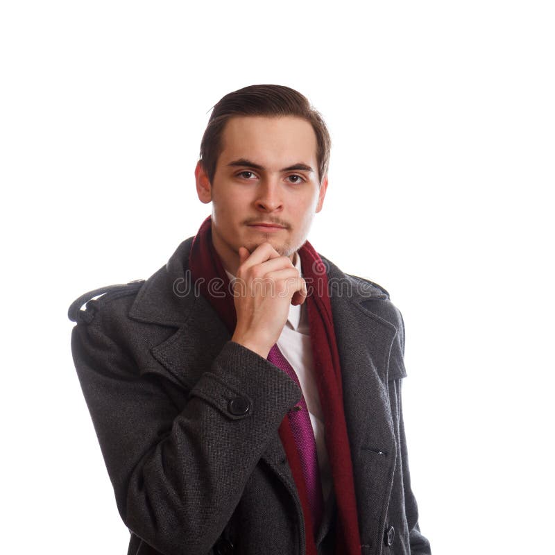 Young serious man stock image. Image of happy, adult - 69260687