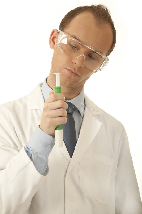 Young serious scientist stock image. Image of pharmacy - 97706147