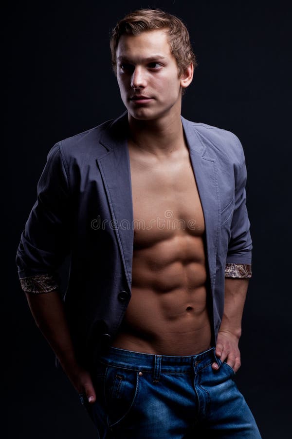Gorgeous Man Open Jacket Stock Photos - Free & Royalty-Free Stock ...