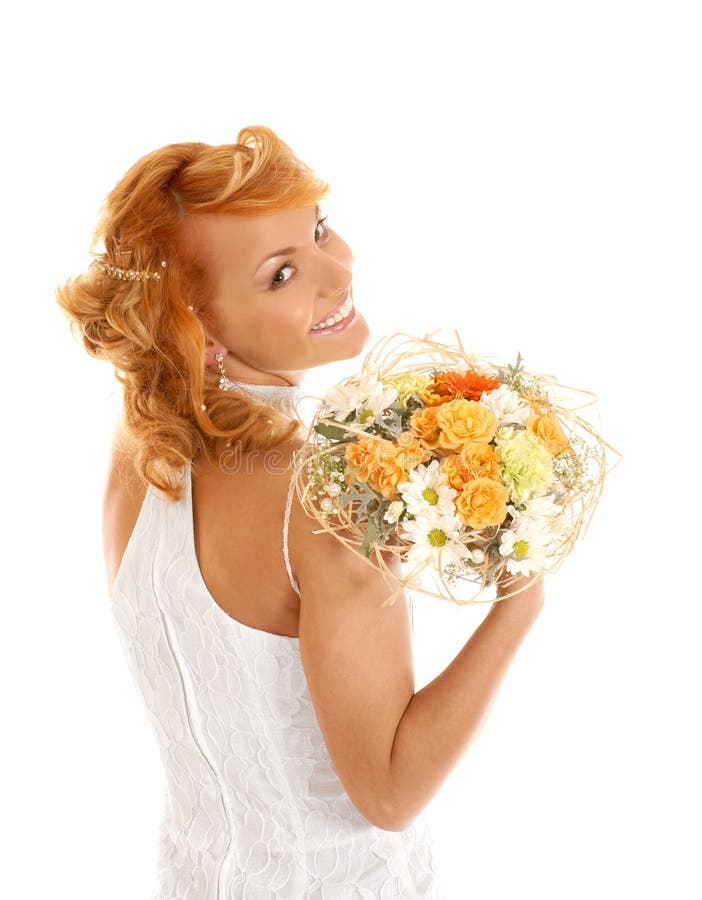 Redhead Bride Stock Image Image Of Redhead Femininity 24559567
