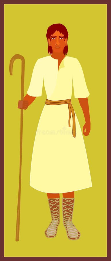 The Young Shepherd Boy-David Stock Illustration - Illustration of ready ...