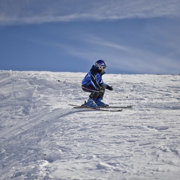 Young skier stock photo. Image of carving, head, speed - 5367760