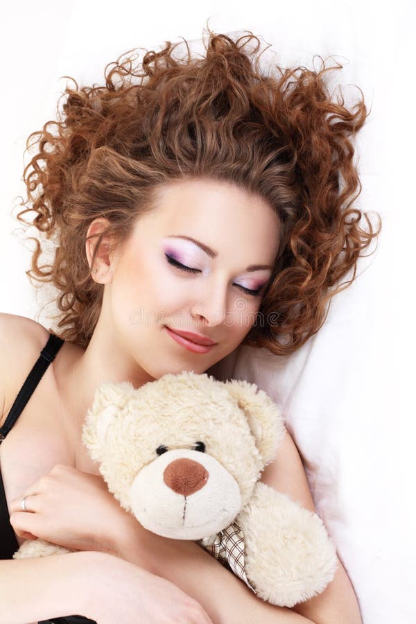 Young sleeping woman stock photo. Image of sensual, person - 85835776