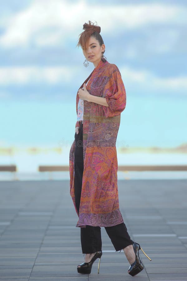 Young slim fashion model stock image. Image of dress - 248498669