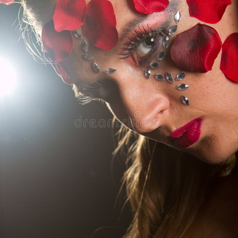 Young Slim Model with Makeup Stock Image - Image of color, girl: 13955573