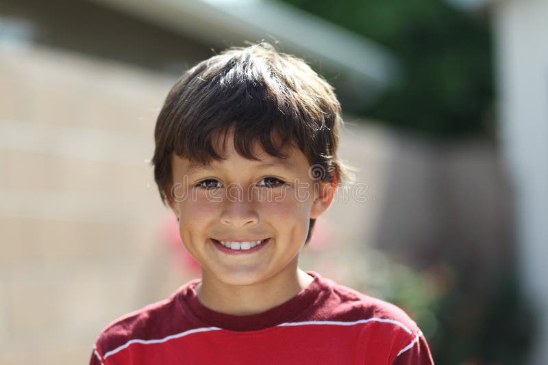 Young smiling boy outside stock image. Image of space - 31417543