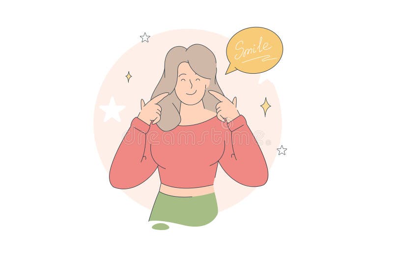 Young Smiling Character. Hand Drawn Style Vector Design Illustrations ...