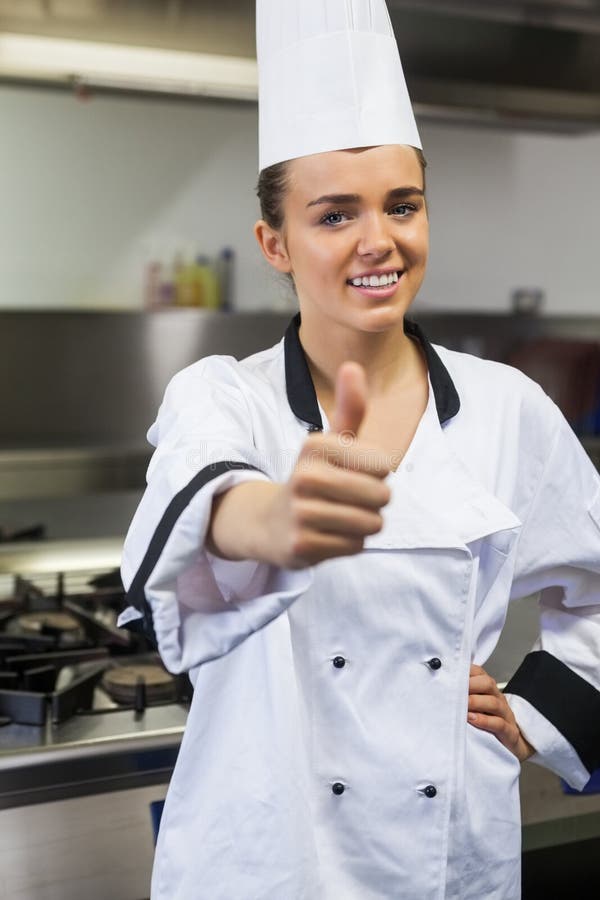 Chef Looking at an Order List in the Commercial Kitchen Stock Photo ...