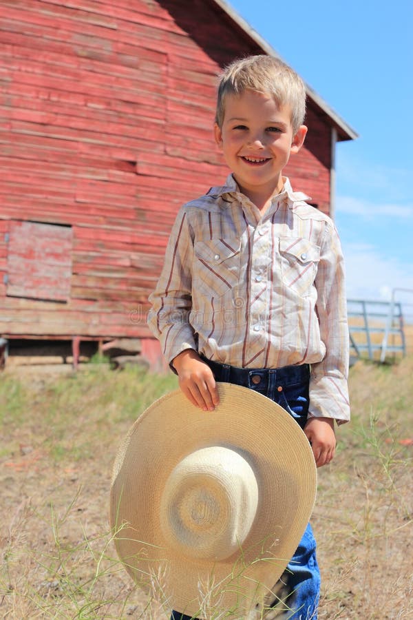 Young Smiling Cowboy stock image. Image of grin, cowboy - 25734795