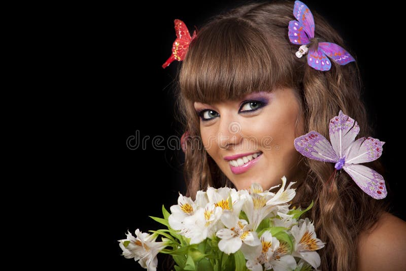 Young smiling lady stock image. Image of bright, beautiful - 17837407