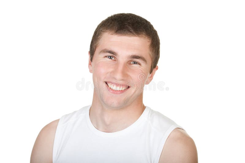 Young smiling man stock image. Image of laughing, pleased - 10308101