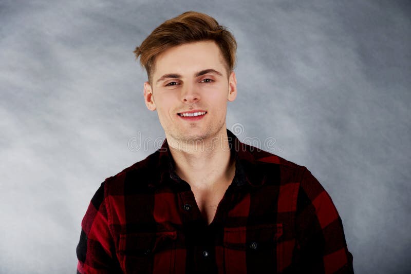 Young smiling man. stock image. Image of success, caucasian - 58889315