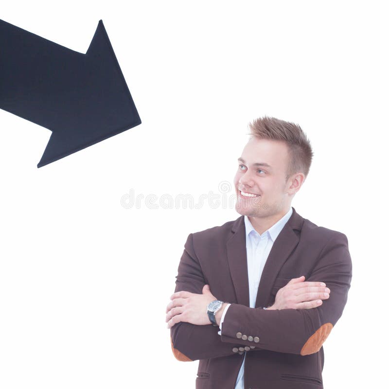 162 Man Holding Pointer Smiling Stock Photos - Free & Royalty-Free ...