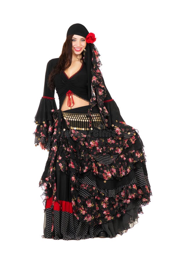 Young smiling woman stock photo. Image of cute, gypsy - 34445074