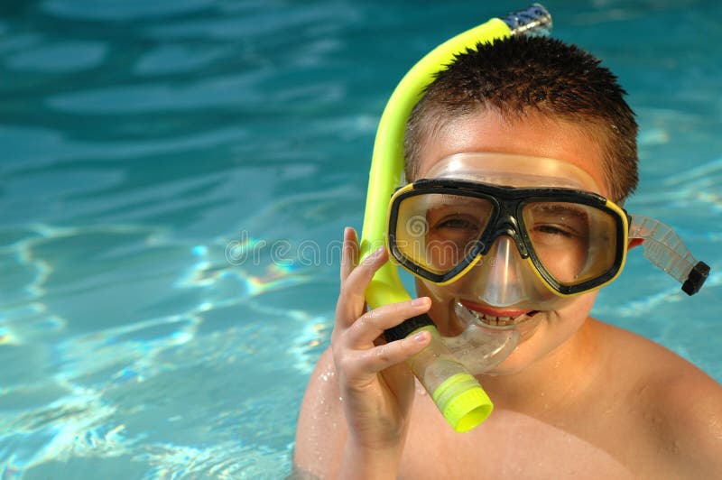 Young snorkeler stock image. Image of blue, outdoors, happiness - 2458513
