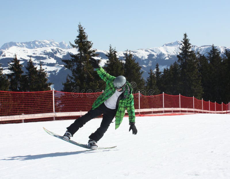 Young snowboard man. stock image. Image of hill, nature - 67745893