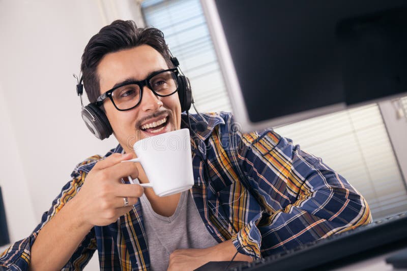 Young software engineer stock image. Image of drawing - 41329275