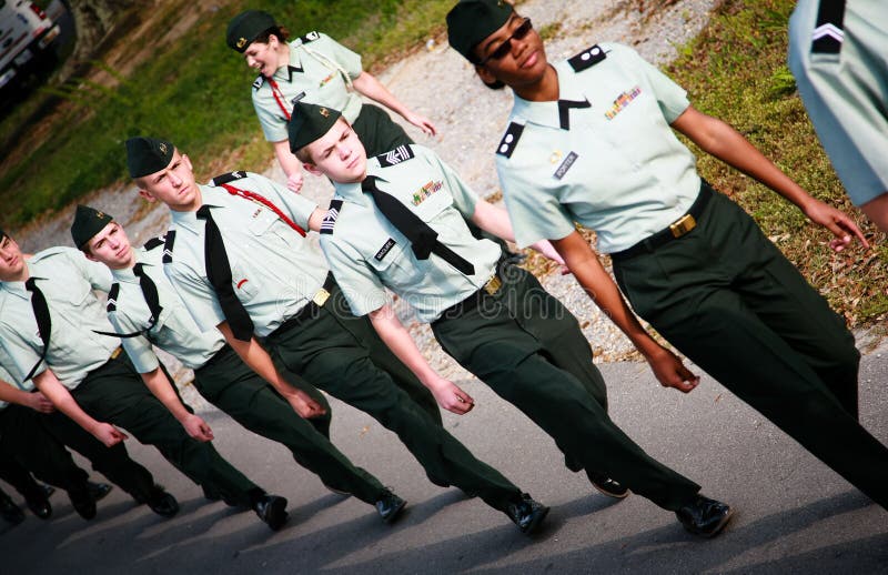 Young Soldiers Marching editorial stock image. Image of event - 23254094