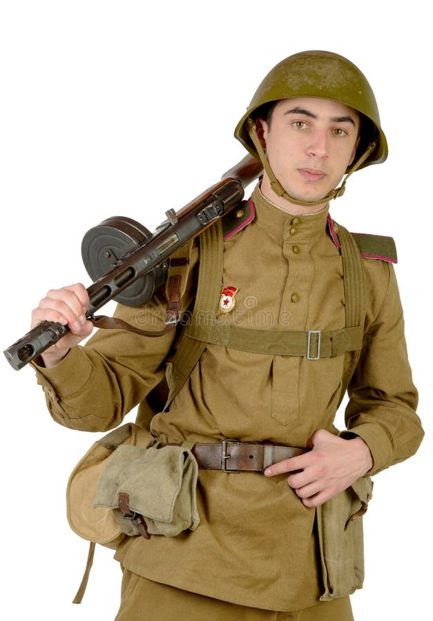 Young Soviet Soldier Machine Gun Stock Photos - Free & Royalty-Free ...