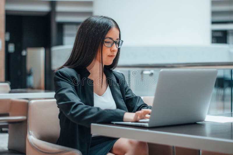 Spanish Man is Working with Documents in Laptop Stock Image - Image of ...