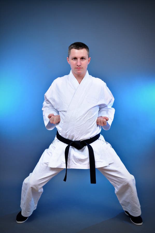 Karate man stock image. Image of activity, artist, defense - 18091651