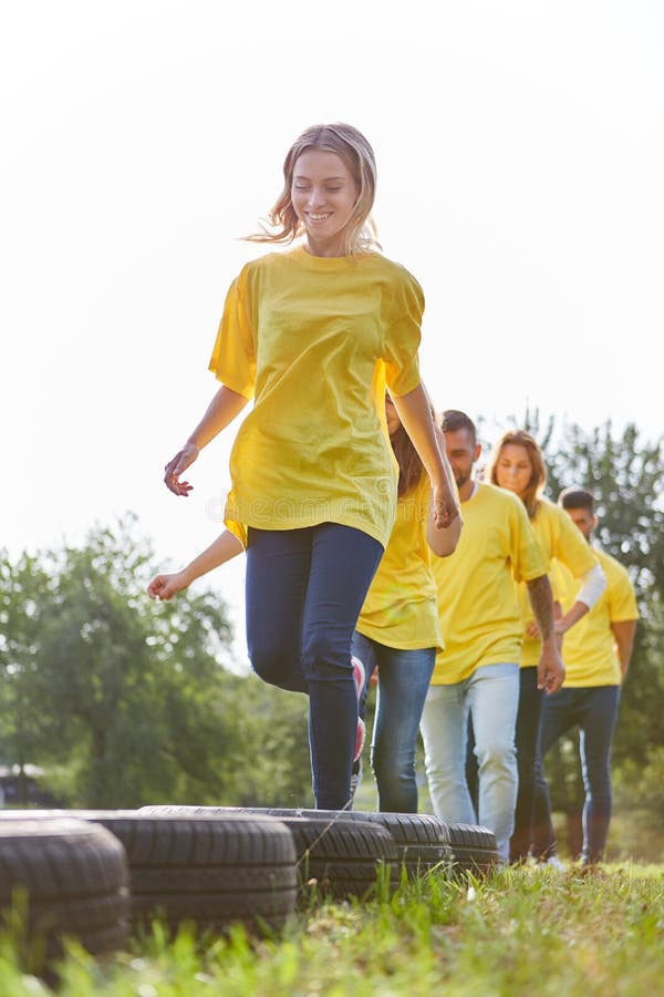 Young Sporty Team at a Competition Stock Image - Image of sports ...