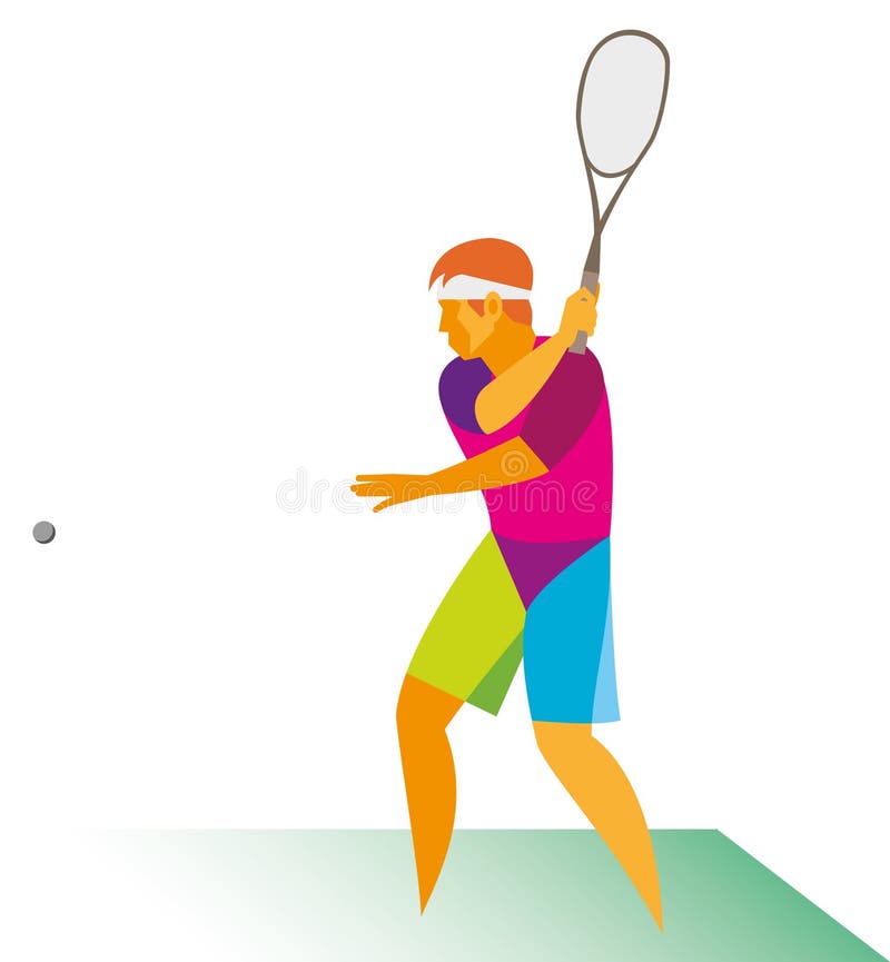Squash Player Stock Illustrations – 594 Squash Player Stock ...