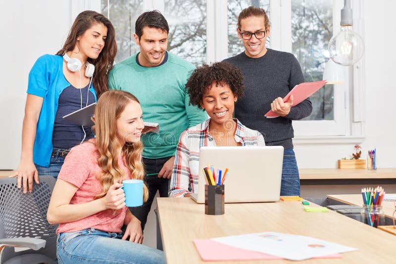 Computer Seminar Using Laptop in the Office Stock Photo - Image of ...