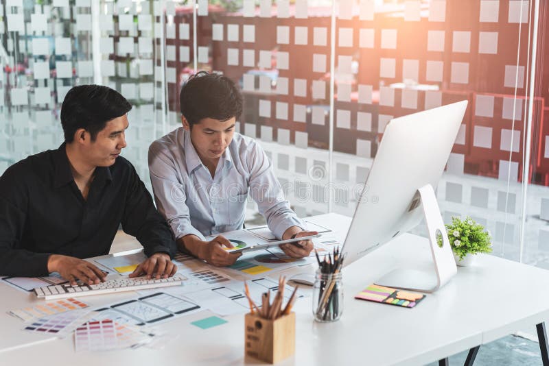 Young Startup Ux Ui Front End Designers Developing Programming and ...