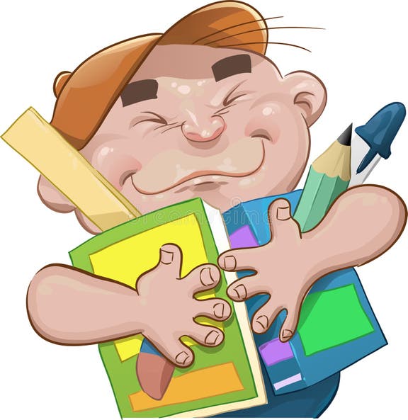 Young student stock vector. Illustration of nerd, brackets - 21336879