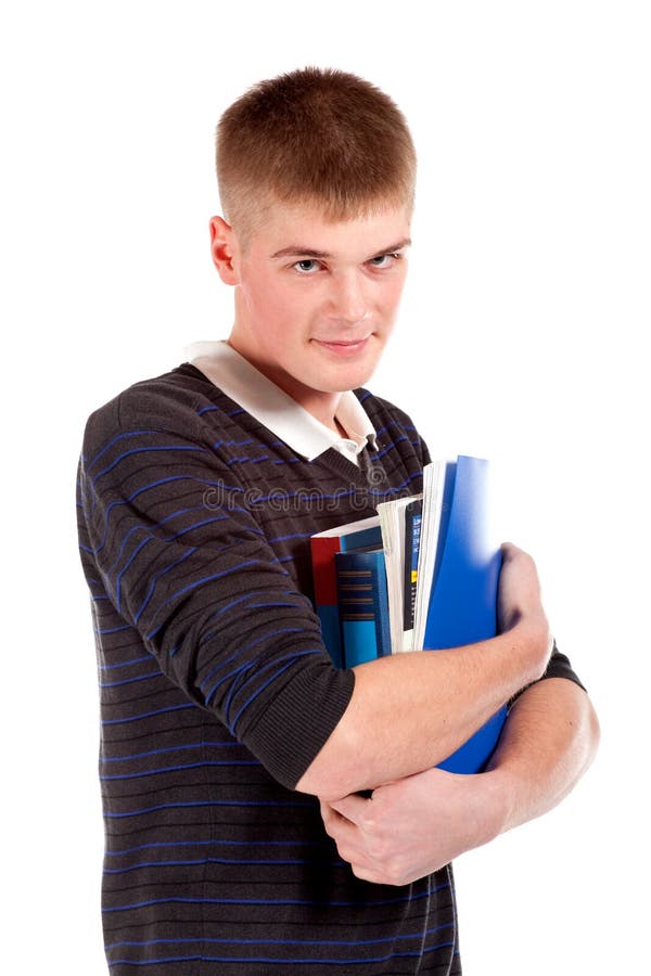 The Young Student with the Book Stock Image - Image of graduation ...